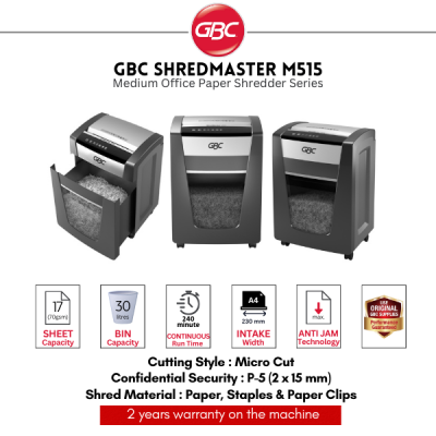 GBC Paper Shredder Shredmaster M515